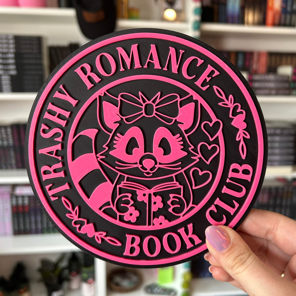 3D Print - Trashy Romance Book Club Sign – Read & Rooted