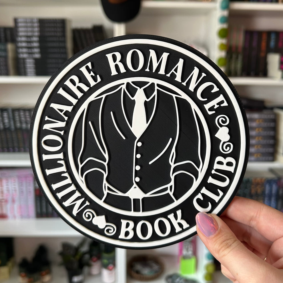 3D Print - Millionaire Romance Book Club Sign – Read & Rooted
