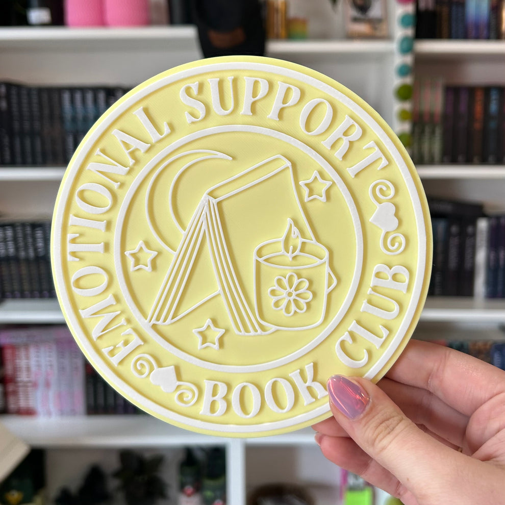 3D Print - Emotional Support Book Club Sign – Read & Rooted